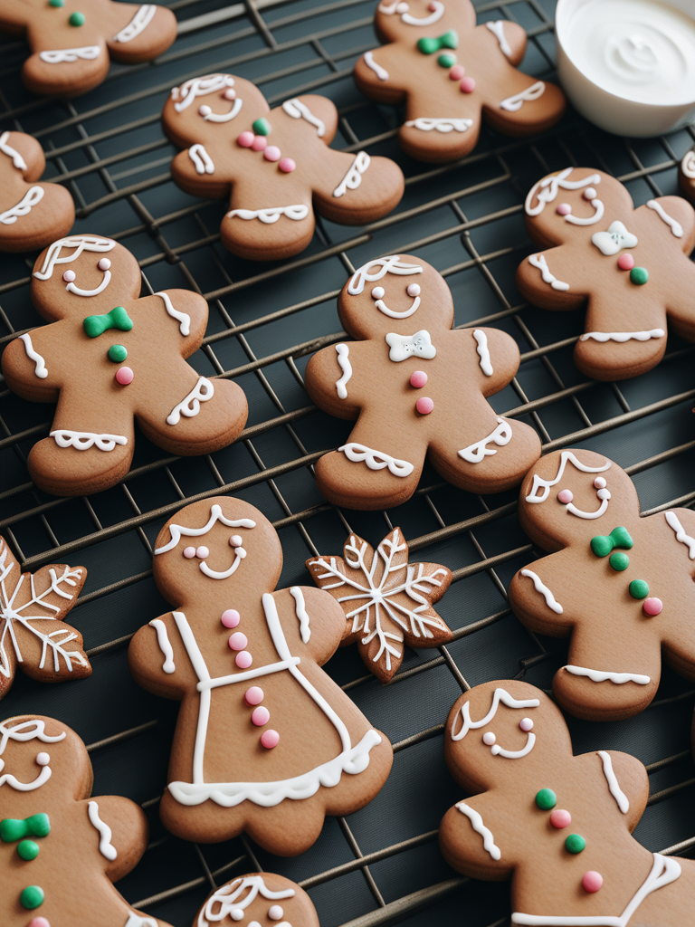 Deliciously Decorated Gingerbread Cookies Perfect for the Holiday Season.