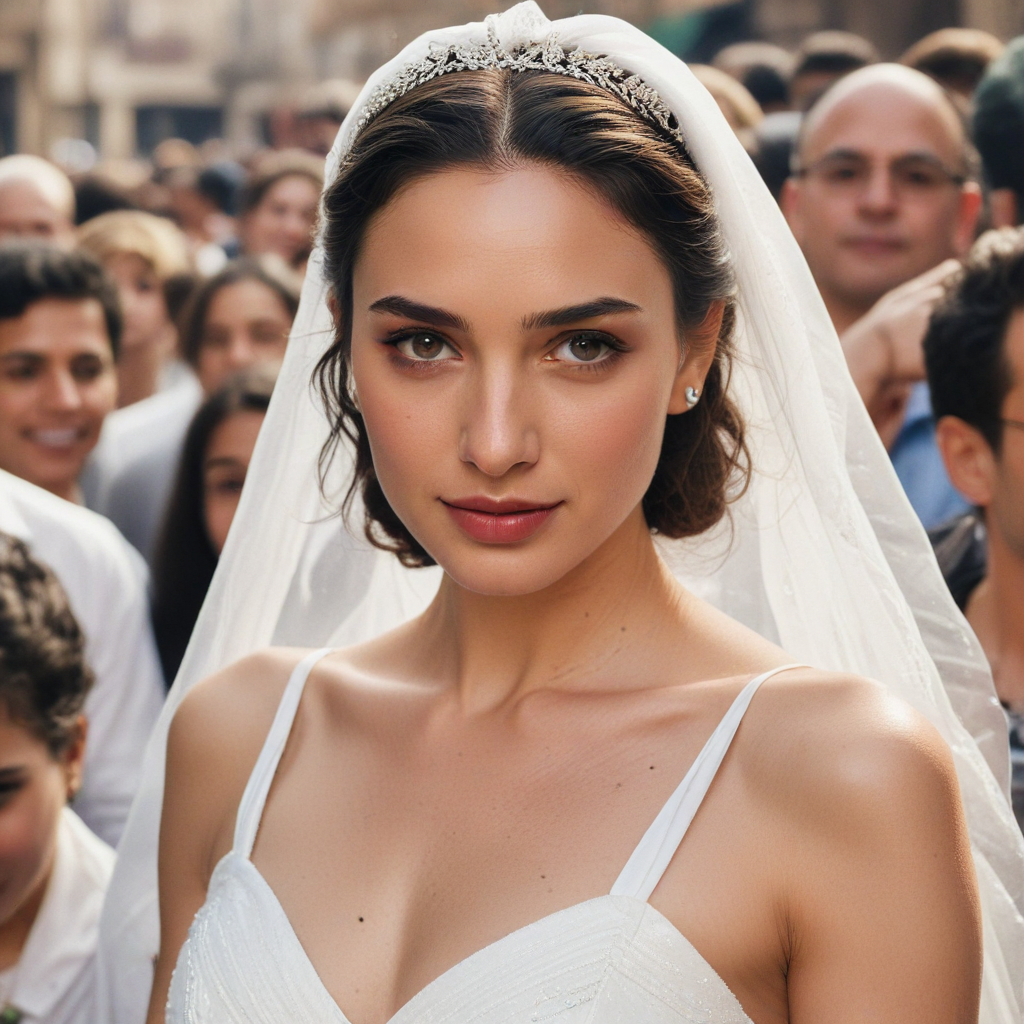 Gal gadot bride crowded egypt market
