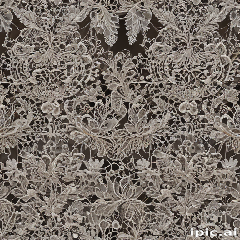 Intricate Floral Lace Pattern with Delicate Details and Elegant Design ...