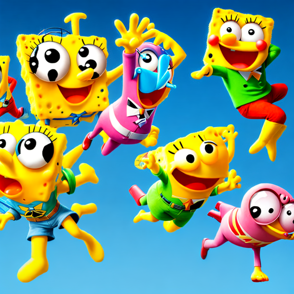 Spongebob and Friends is Power Rangers