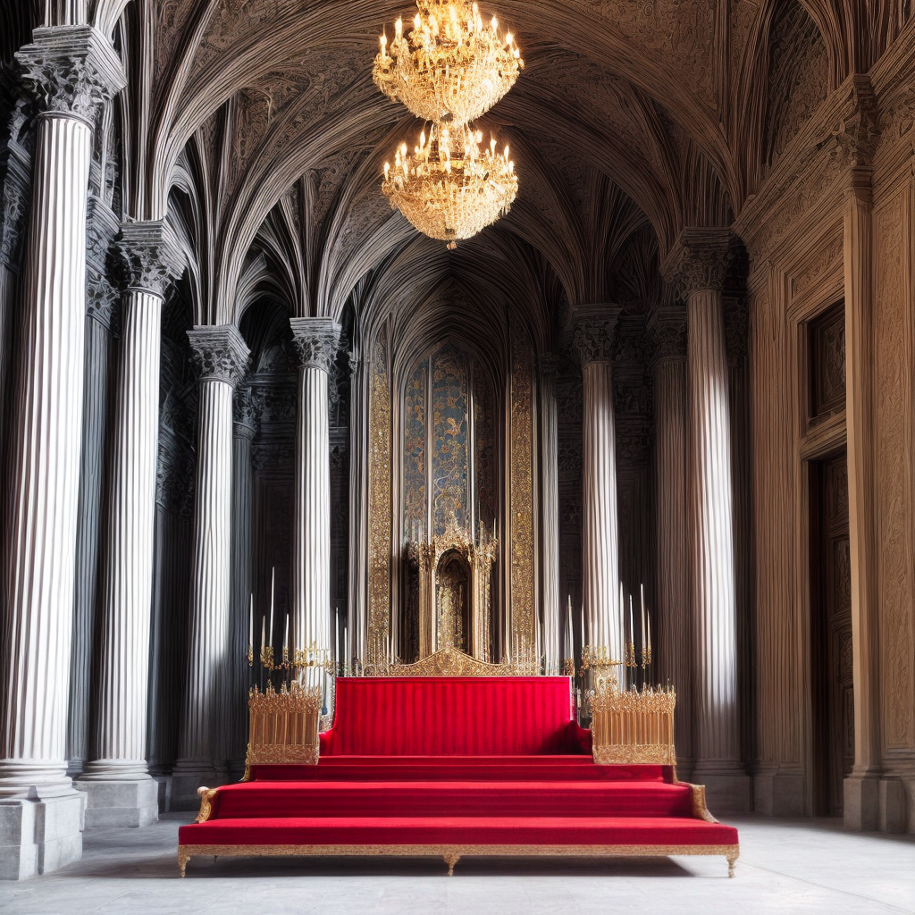 royal chamber with throne