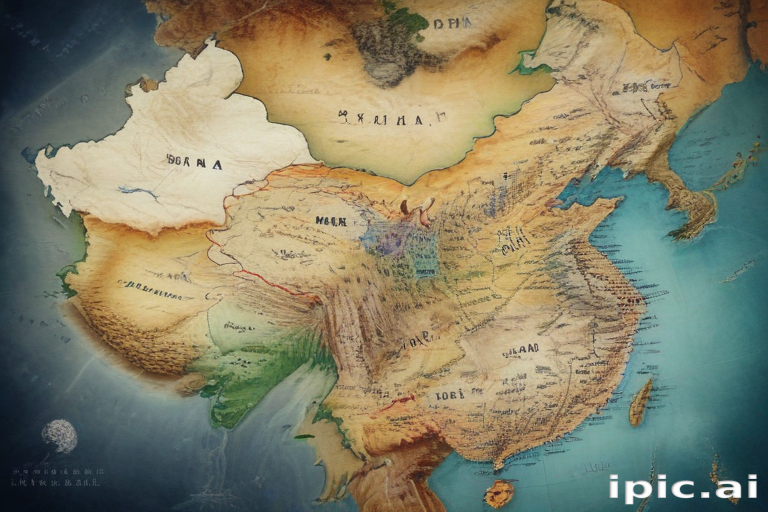 Detailed Historical Map of Asia Highlighting Geographical Features and ...