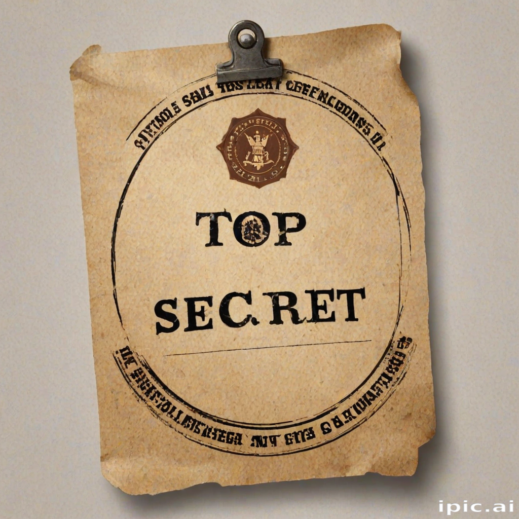 Classified Document Marked as Top Secret for Restricted Access Only