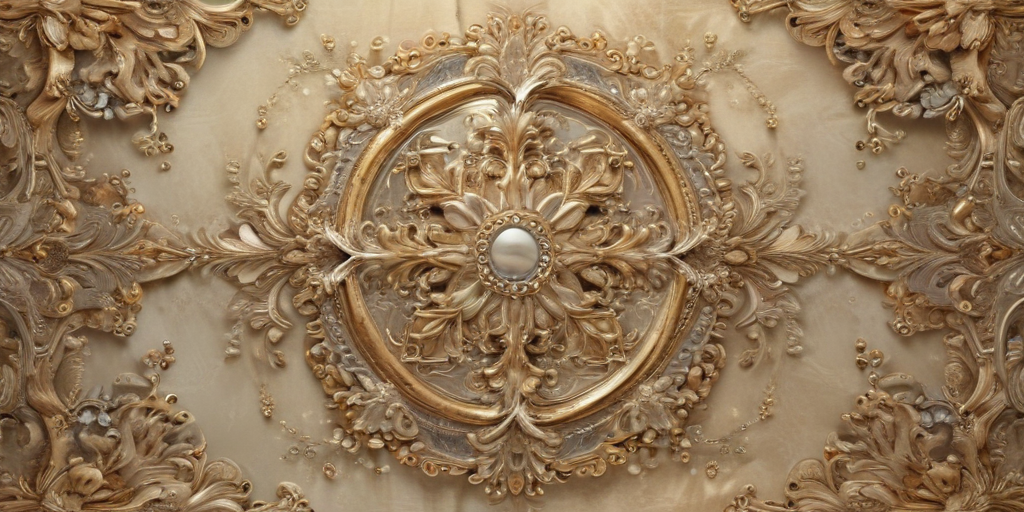 Exquisite Baroque-Style Ceiling Design Featuring Intricate Gold Leaf ...