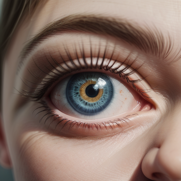 A Close-Up of a Strikingly Beautiful Eye with Vibrant Colors and Details.