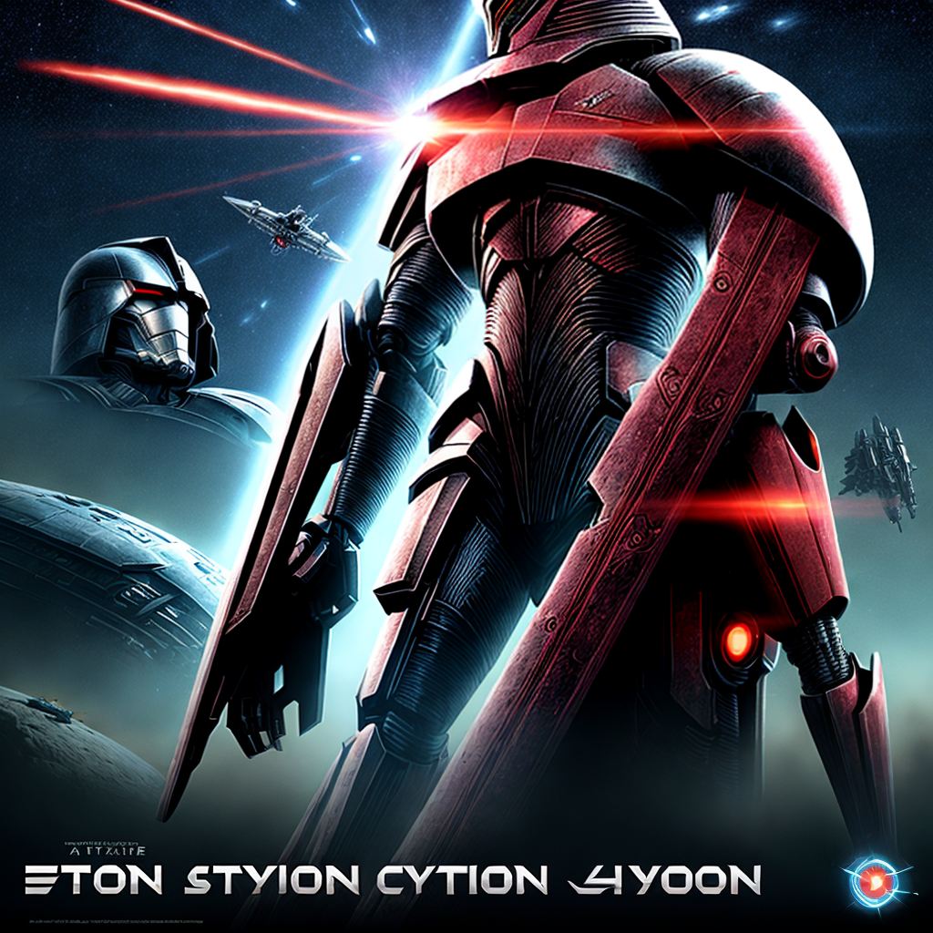 cylon base star movie poster art