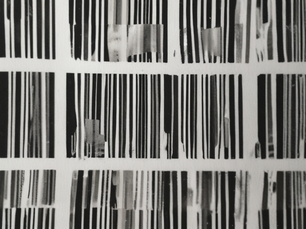 Abstract Representation of Barcodes in Monochrome: A Study in Lines