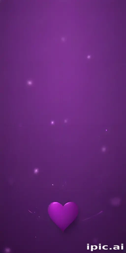 Elegant Purple Background with a Heart, Perfect for Romantic Designs