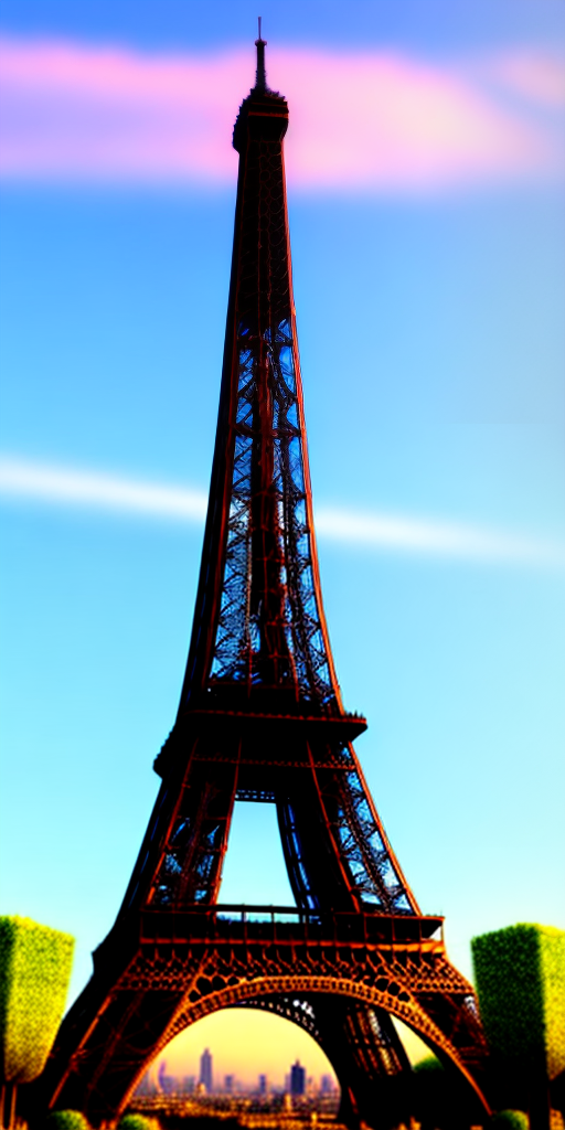 the Eiffel tower, high quality, 4k, super realistic.