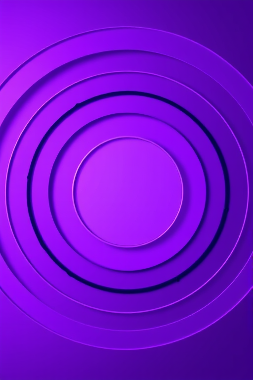 Abstract Design Featuring Layered Circular Patterns in Vibrant Purple Tones