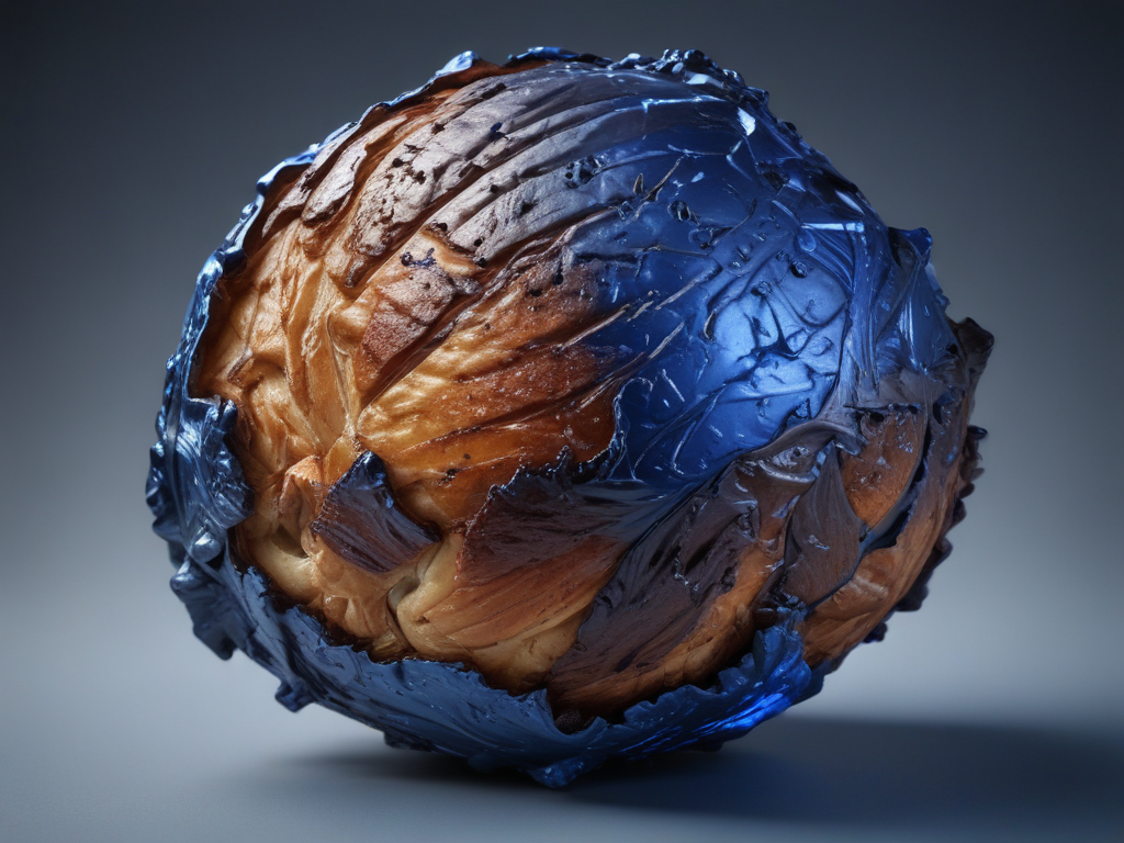 A Beautifully Crafted Sphere Combining Natural Texture with Metallic ...
