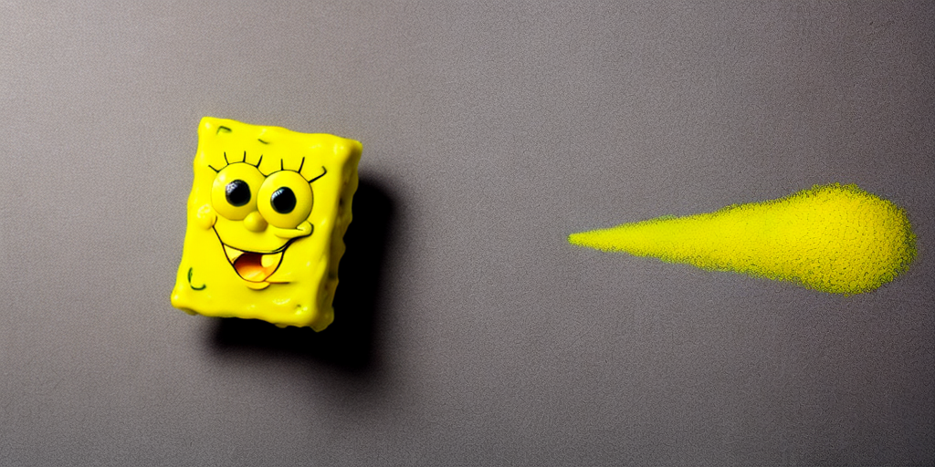 spongebob sniffing flour