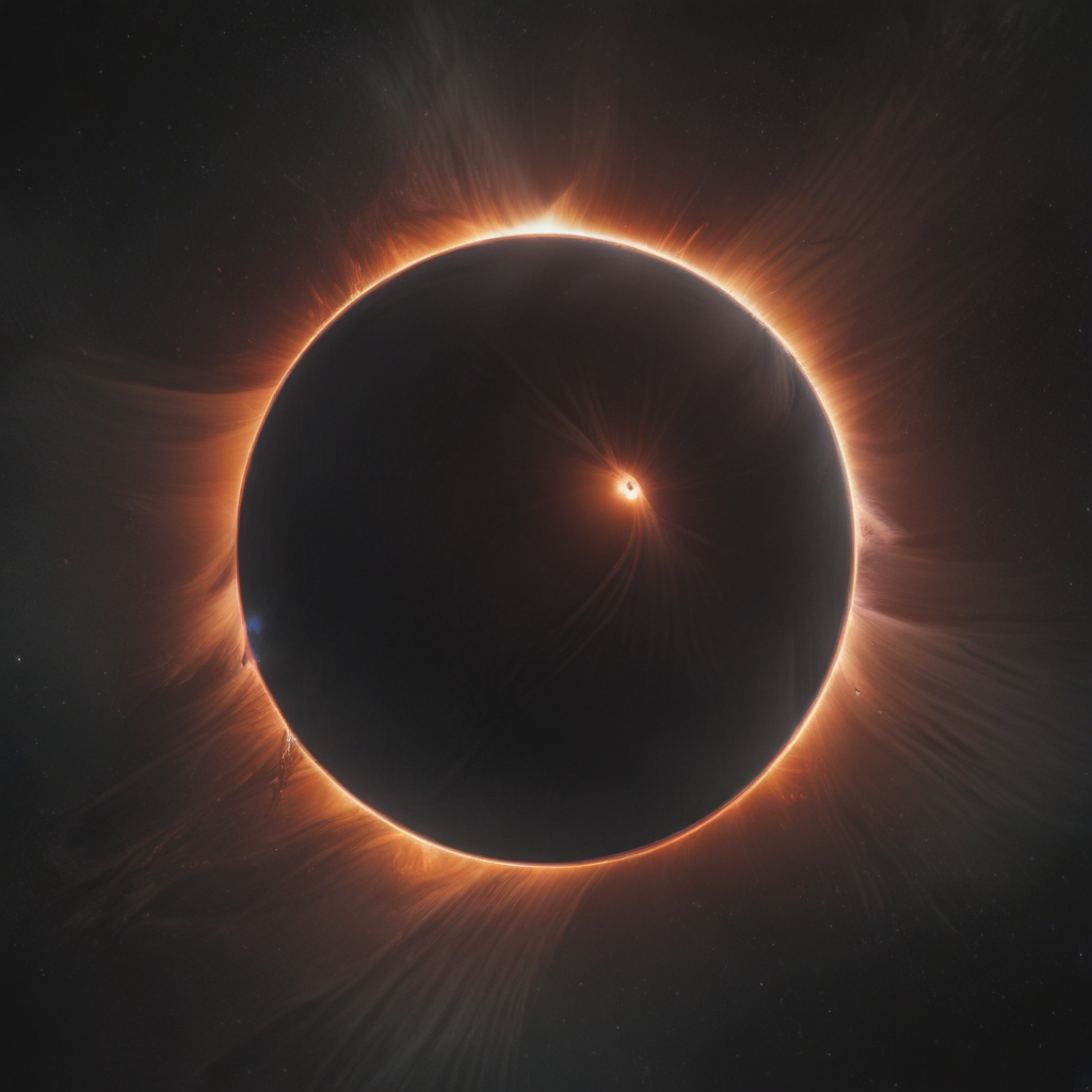 Solar eclipse in emerging galaxy