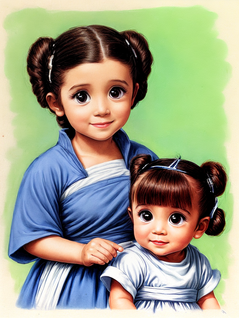 princess leia as a baby anime
