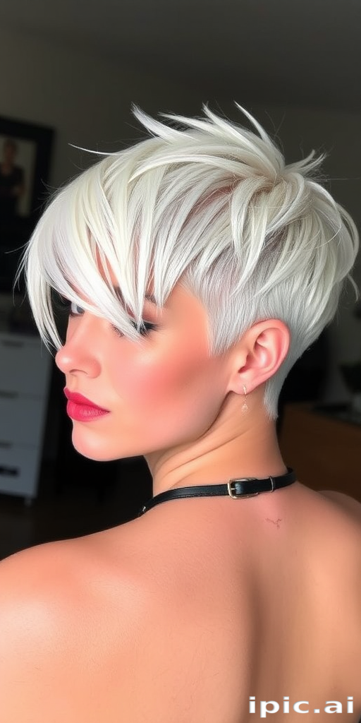 Stylish Short White Haircut: A Chic Look for Modern Fashion Enthusiasts