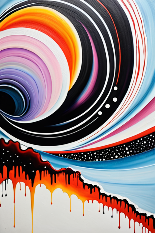 space abstract painting