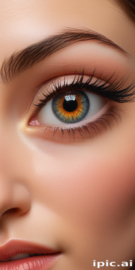 Stunning Close-Up of a Beautiful Eye with Unique Color and Detail