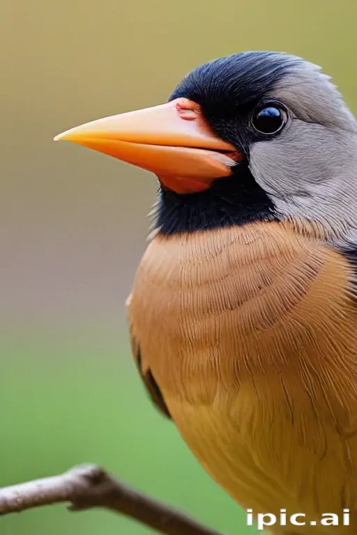 A Close-Up View of a Colorful Bird with Striking Features and Details