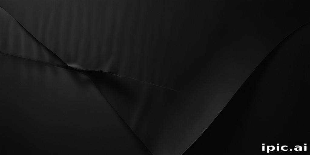 Abstract Black Texture with Intriguing Creases and Pleats in Soft Light