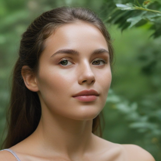 girl in nature, sustainable advertisement skincare