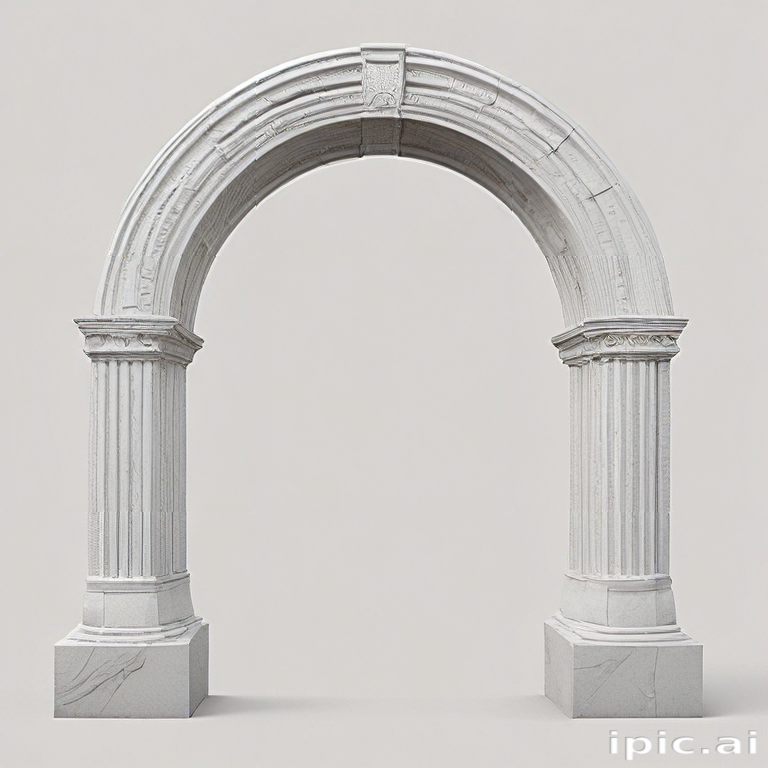 Elegant Architectural Archway Featuring Classic Columns and Intricate ...