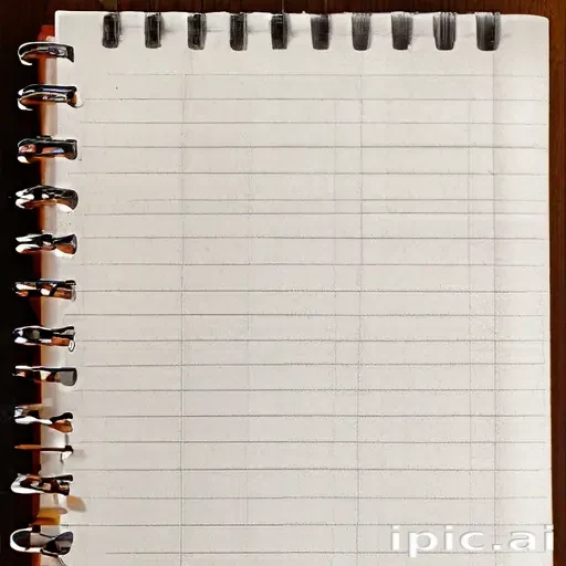 Blank Spiral Notebook Page Ready for Creative Ideas and Notes