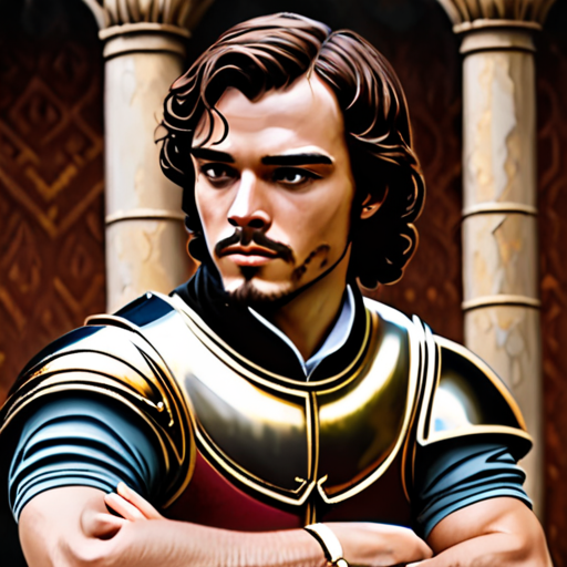tybalt from romeo and juliet in a realistic game of thrones style