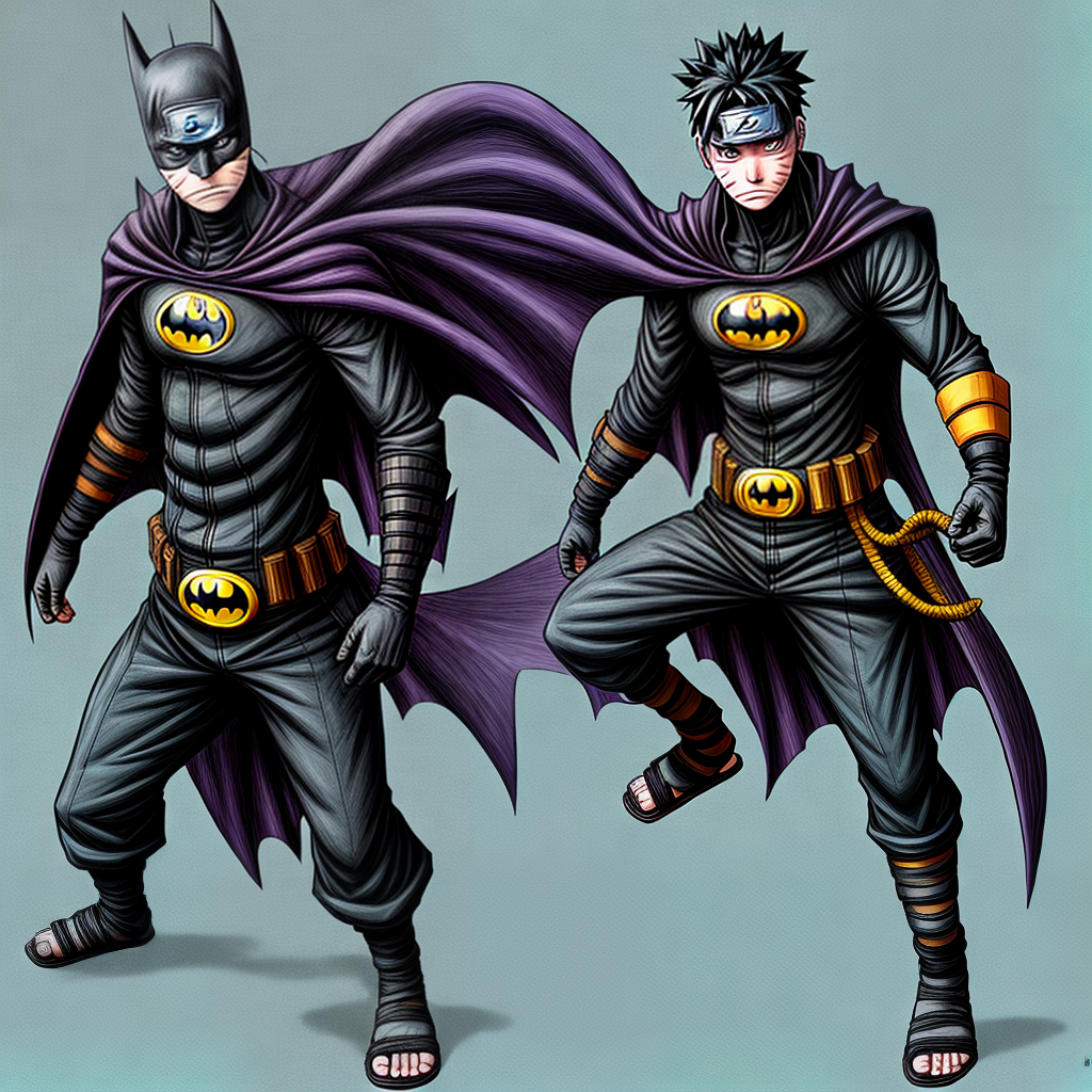 Naruto fused with batman
