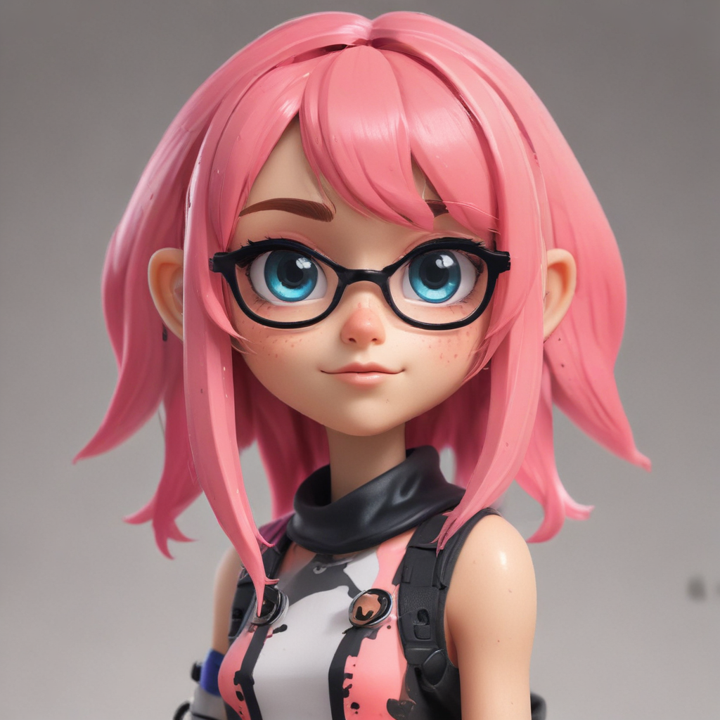 inkling from splatoon like if it was a real person