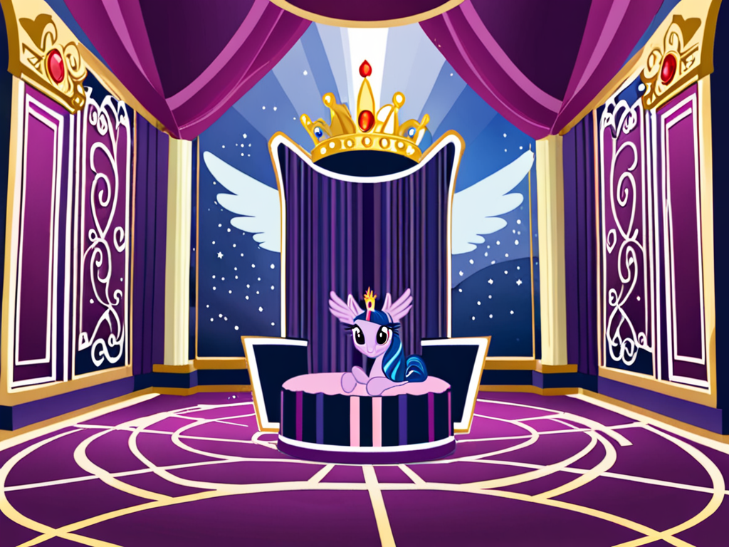 mlp pony alicorn twilight sparkel princess crown canterlot throne room