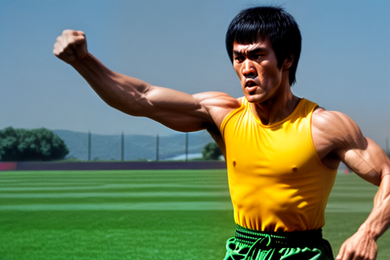 Bruce Lee is angry