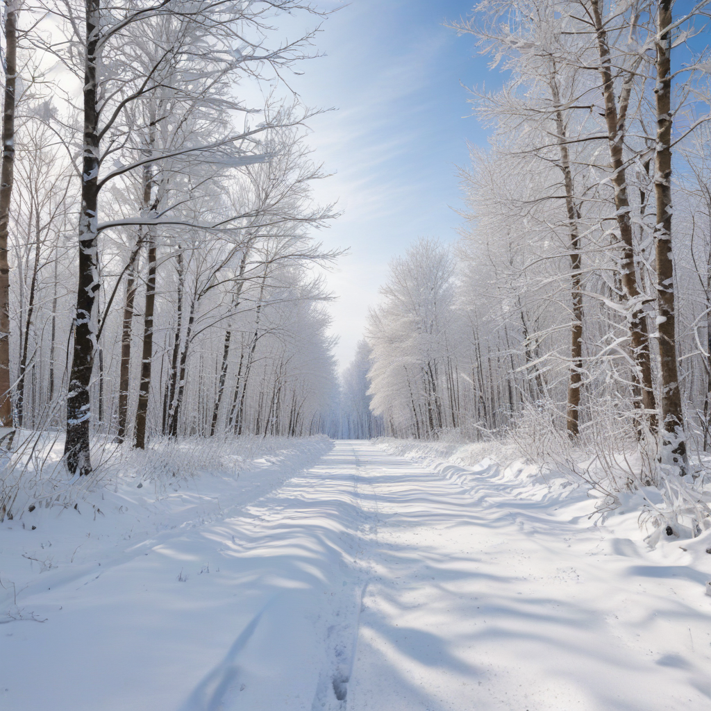 Beutiful white scenery