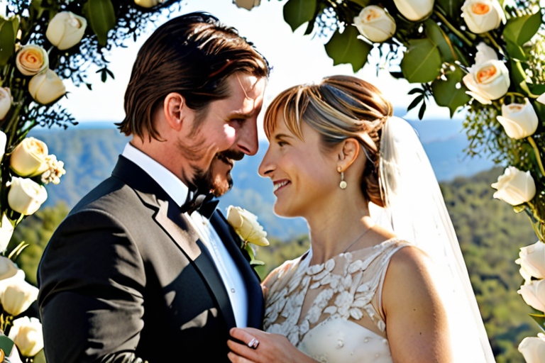 Allison Mack and Christian bale wedding honeymoon realistc
