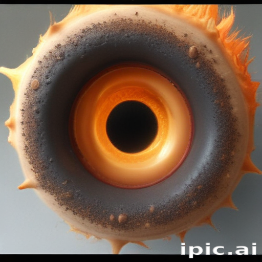 Intricate Macro View of a Unique Spiky Object with Vibrant Colors