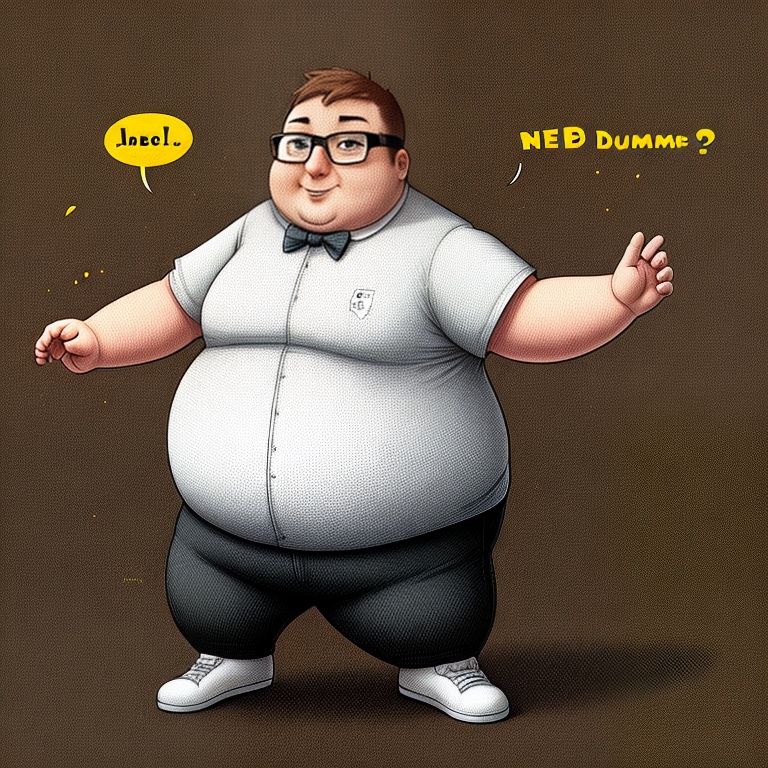 dumb and fat nerd