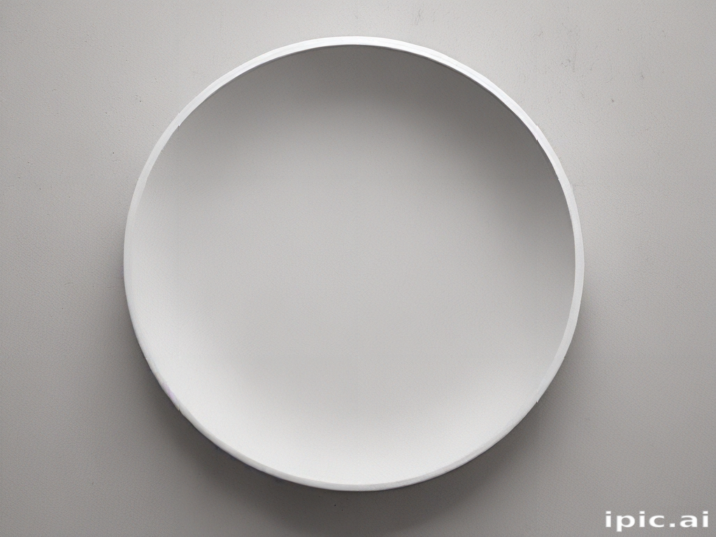 Minimalist White Oval Plate on a Neutral Background for Elegant Dining