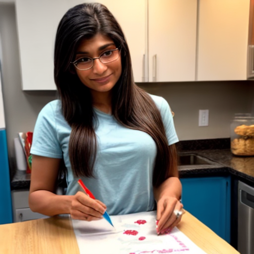 Mia khalifa making cookies