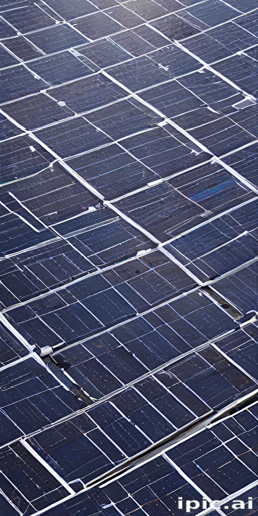 Vast Array of Solar Panels Harnessing Renewable Energy from the Sun