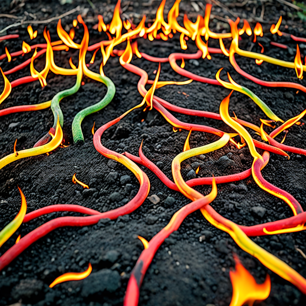 burned ground reggae yellow red green flames