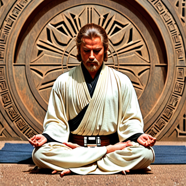 Jedi Knight meditating