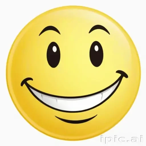 A Bright and Cheerful Smiley Face Emoji Radiating Happiness and Joy