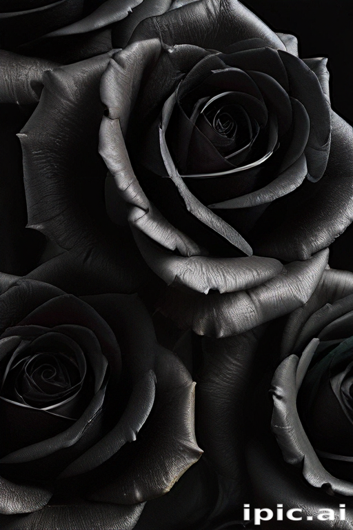 Elegant Arrangement of Dark Roses Highlighting Their Unique Beauty and ...