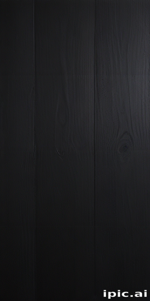 Elegant Black Wooden Texture with Subtle Grain Patterns and Depth