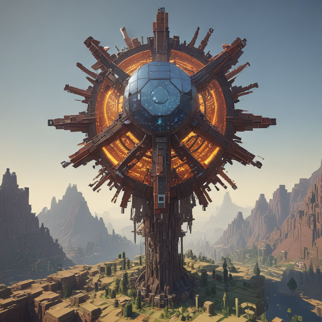 solar punk made with minecraft