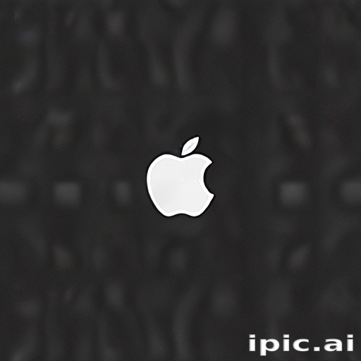 Minimalist Design Featuring the Iconic Apple Logo on a Dark Background