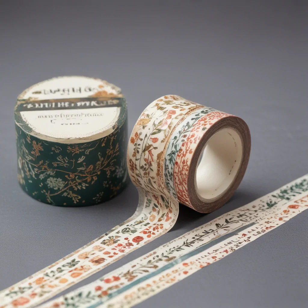 Delicate Floral Washi Tape Rolls for Creative Crafting and Decoration ...