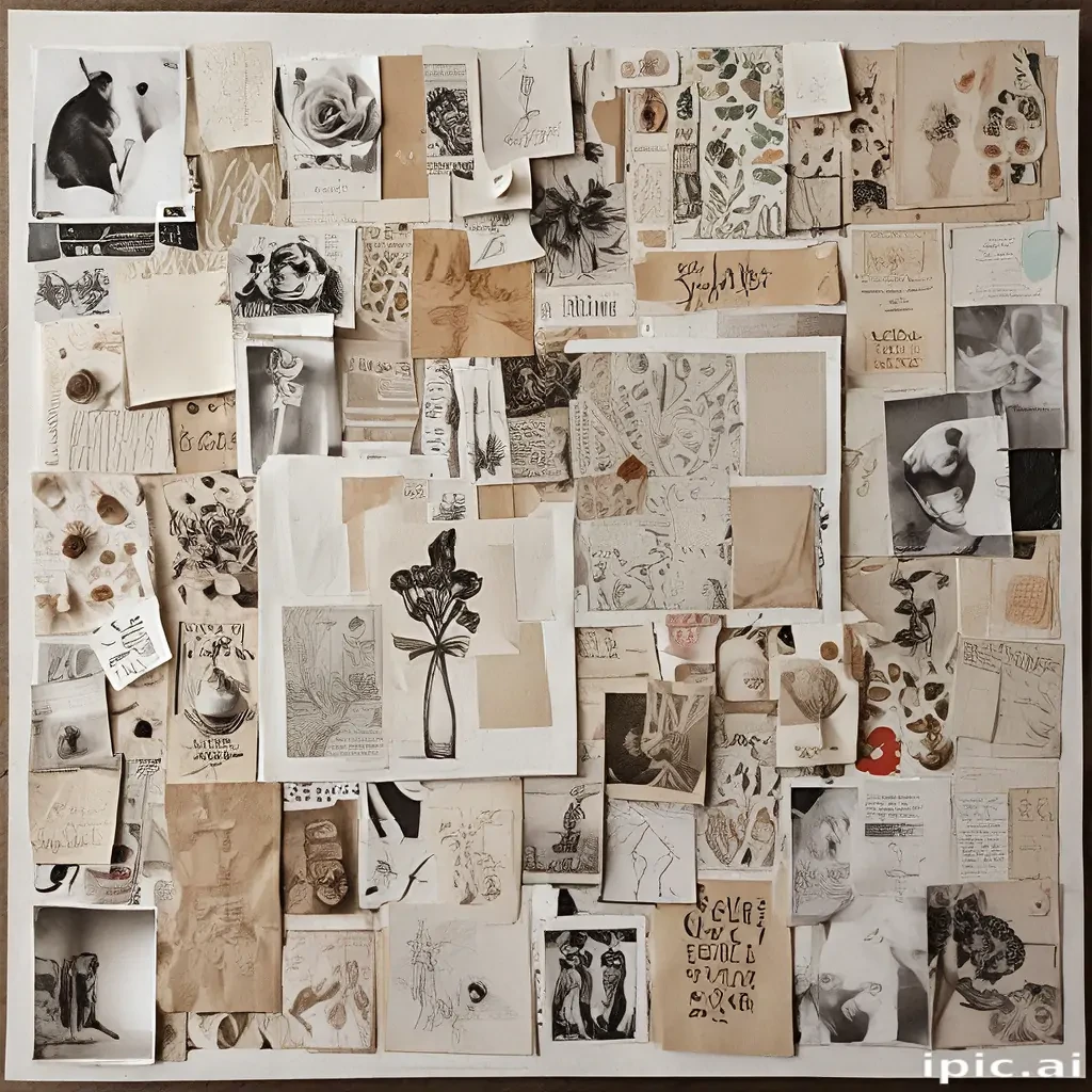 A Creative Collage of Artistic Inspirations and Natural Elements in ...