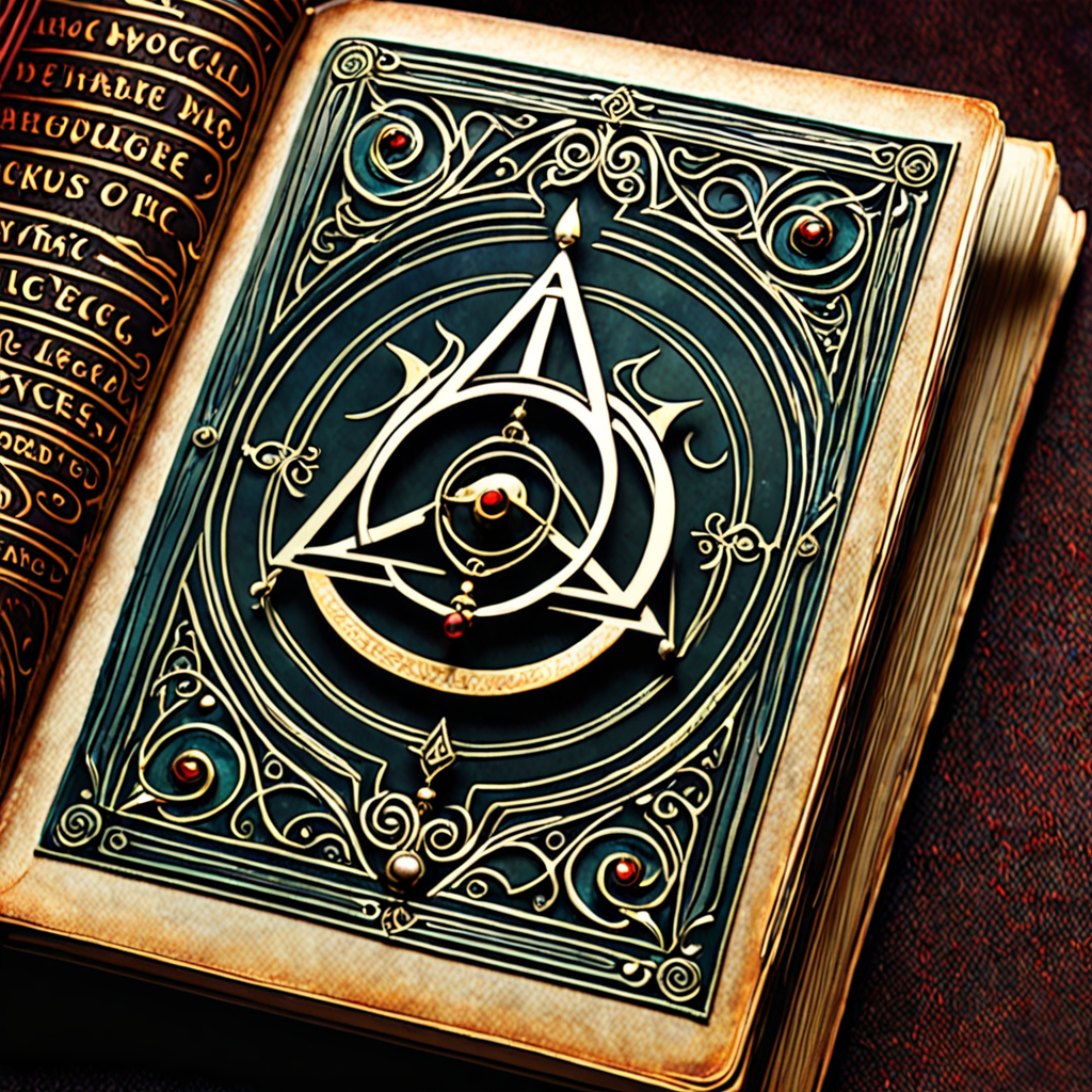 a mystical and evil book in which dark spells are held
