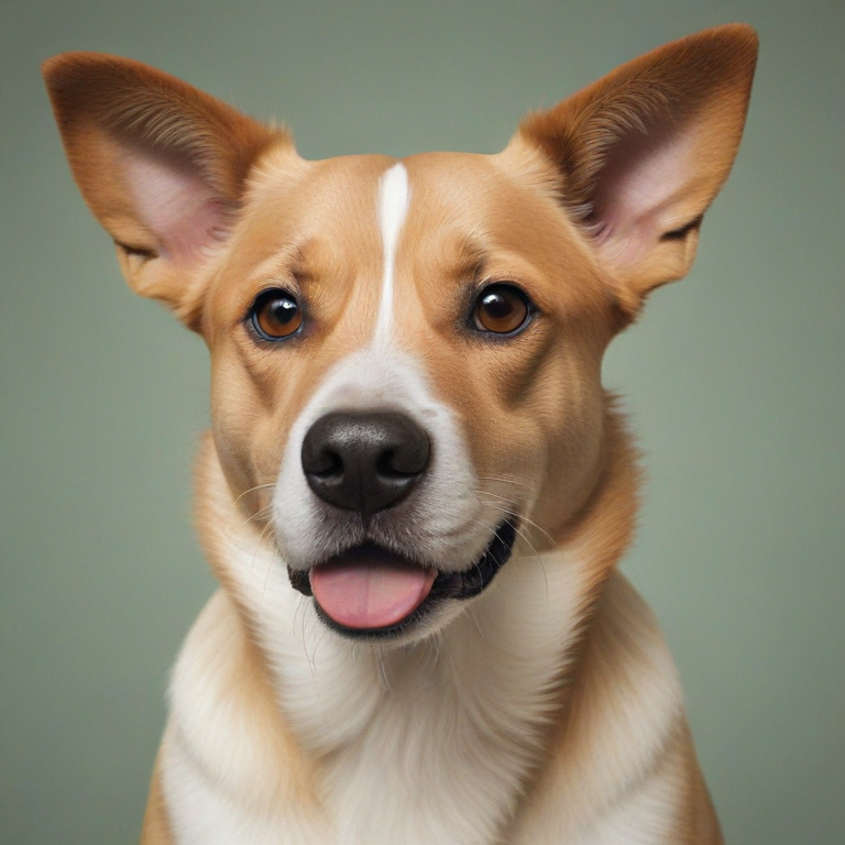 create an illustration of autistic dog