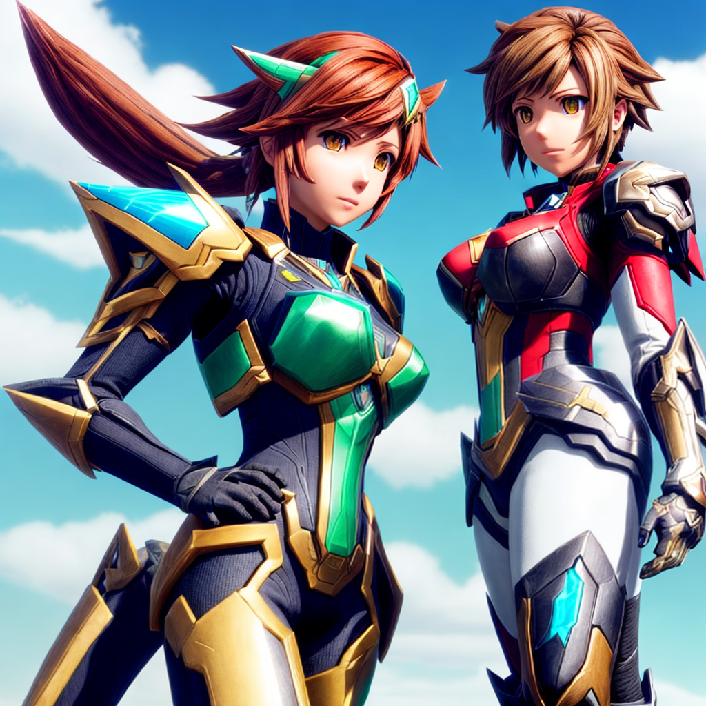 Pyra and mythra from xenoblade chronicles